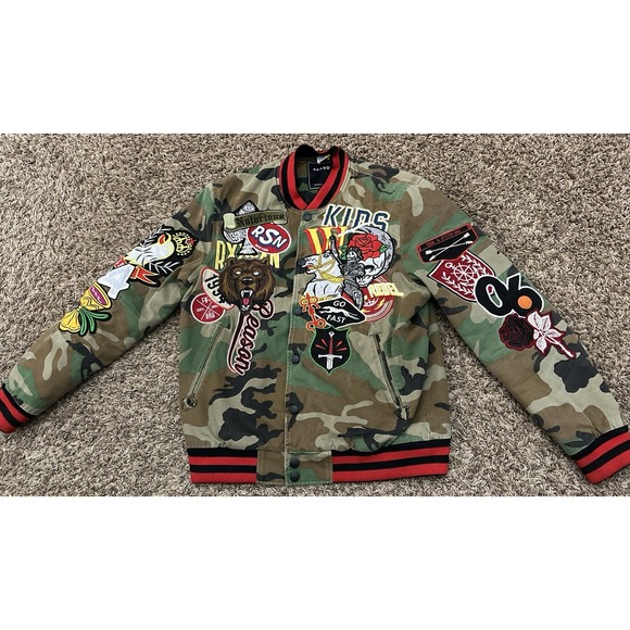 Reason | Jackets & Coats | Rare Reason Nyc Tactical Camouflage Varsity ...